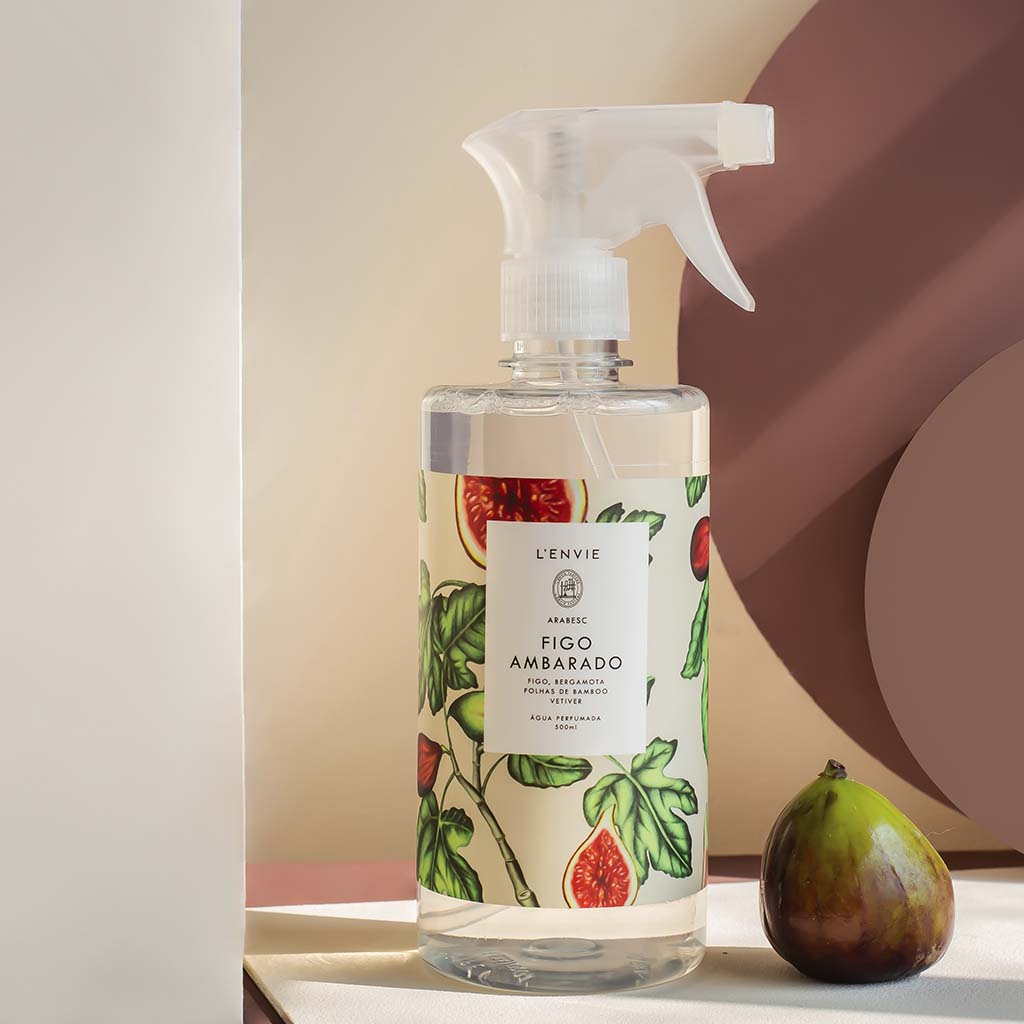 Água Perfumada Figo Ambarado - 500ml - Fika Mais - Loja de Variedades